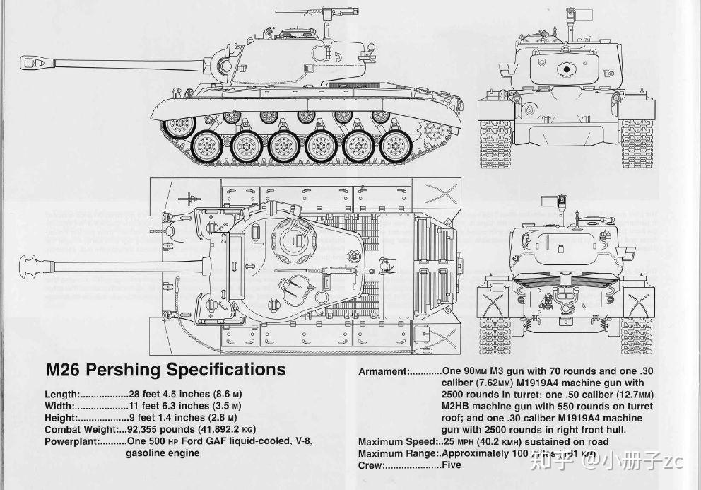 如何评价二战末期的美军M26“潘兴”坦克？ - 知乎