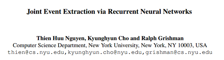 Joint Event Extraction via Recurrent Neural Networks - 知乎