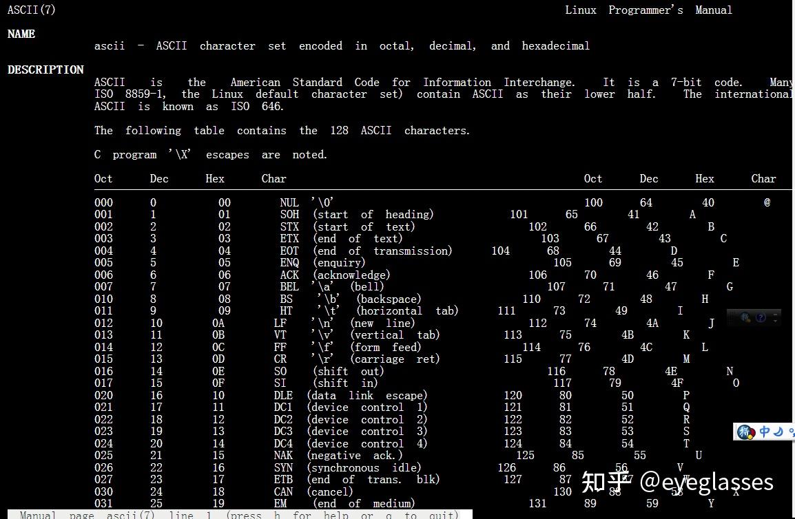 计算机中ASCII 码怎么理解? - 知乎