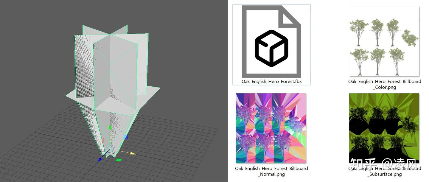 关于Speedtree导出的Billboard的一些探索...... - 知乎