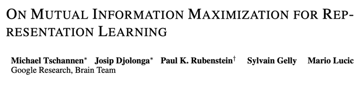 On Mutual Information Maximization - 知乎