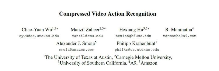 [CVPR2018笔记]Compressed Video Action Recognition - 知乎