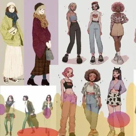插画 | 服装穿搭术，来自国外插画师Vanya Liang的作品 - 知乎