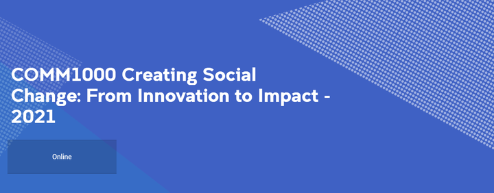 UNSW COMM1000 Creating Social Change 课程介绍 - 知乎