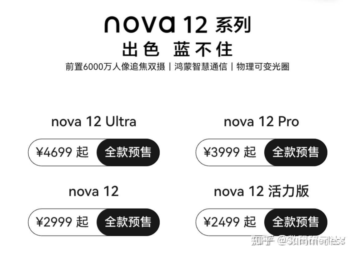 如何评价将于12月26日发布的华为Nova12系列，有哪些值得期待的亮点？ - 知乎