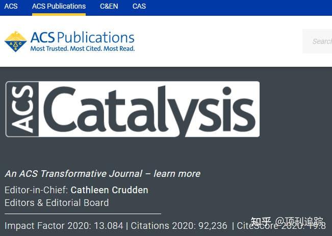 [期刊点评] 第12期 ACS Catalysis（IF=13.084） - 知乎