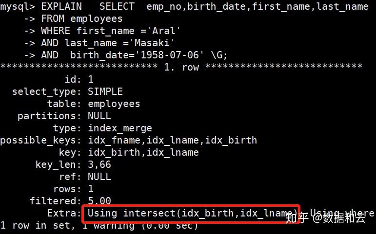 如何理解 MySQL Using intersect 交集 - 知乎