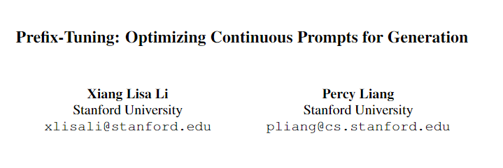 《Prefix-Tuning: Optimizing Continuous Prompts for Generation》阅读笔记 - 知乎