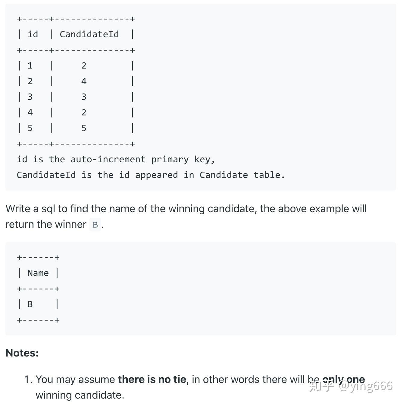 LeetCode SQL 574 答案 - 知乎