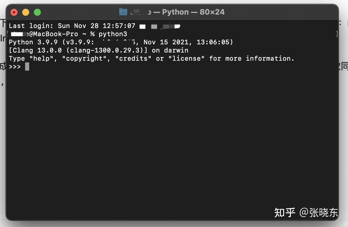 MacOS (11.5) 安装Python3 (3.9) 和 pip 教程 - 知乎