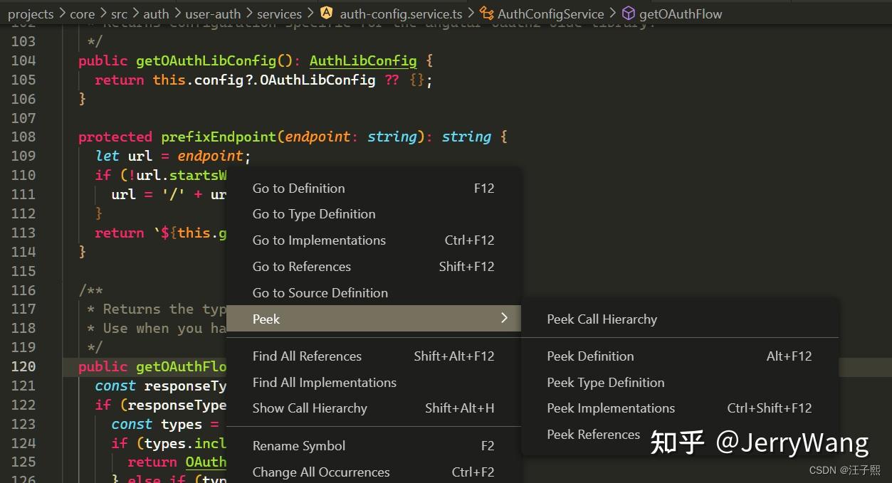Visual Studio Code 里的 Peek 操作 - 知乎