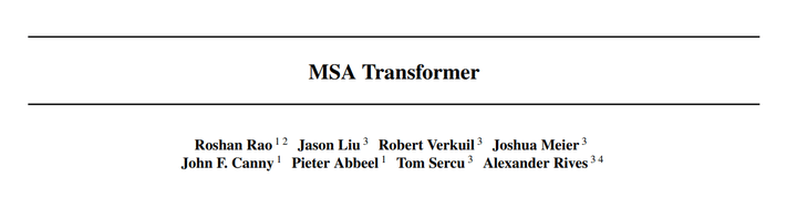 MSA transformer，alphafold2的前半部分？ - 知乎