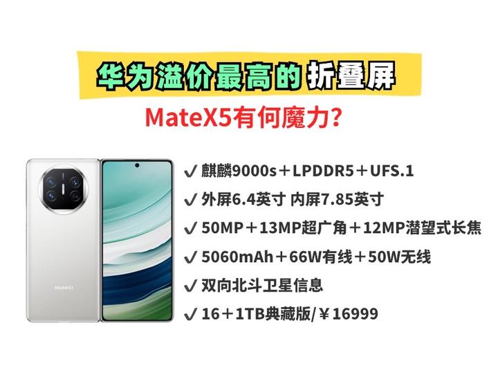 加8000！华为史上“溢价”最高的折叠屏！MateX5究竟又何种魔力？ - 知乎