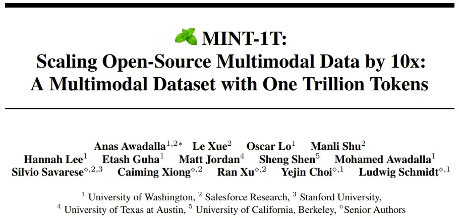 万亿token！史上最大多模态数据集诞生 - 知乎