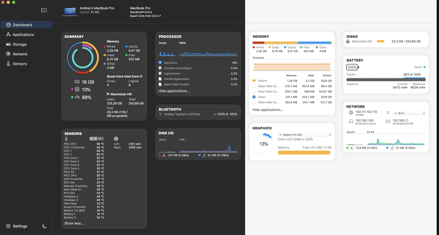 【MAC】iStatistica Pro — 硬件性能状态监控工具 - 知乎