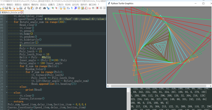 用Python Turtle 实现多边形旋转效果+配乐神曲《HandClap》(^0^) - 知乎