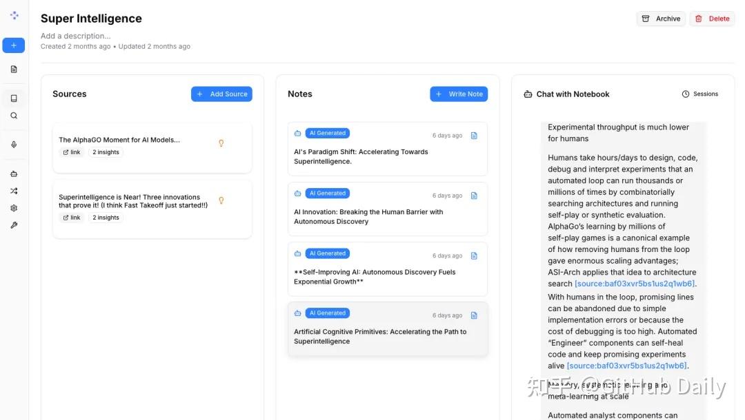 NotebookLM 开源平替，暴涨 12000+ GitHub Star！ - 知乎