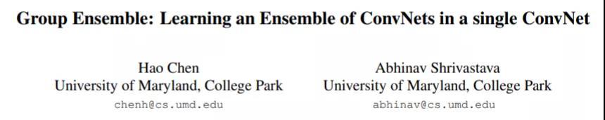 利用Group Conv在单个CNN中实现集成学习 - 知乎
