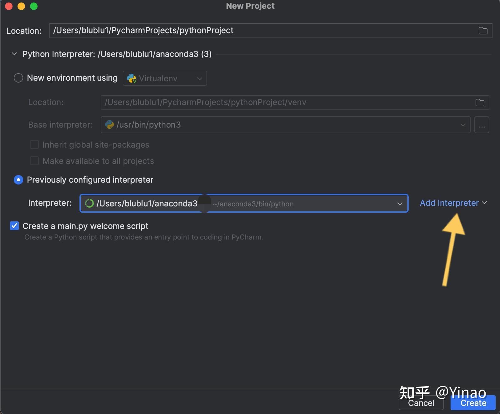 PyCharm配置Anaconda的Python 解释器（Mac版） - 知乎