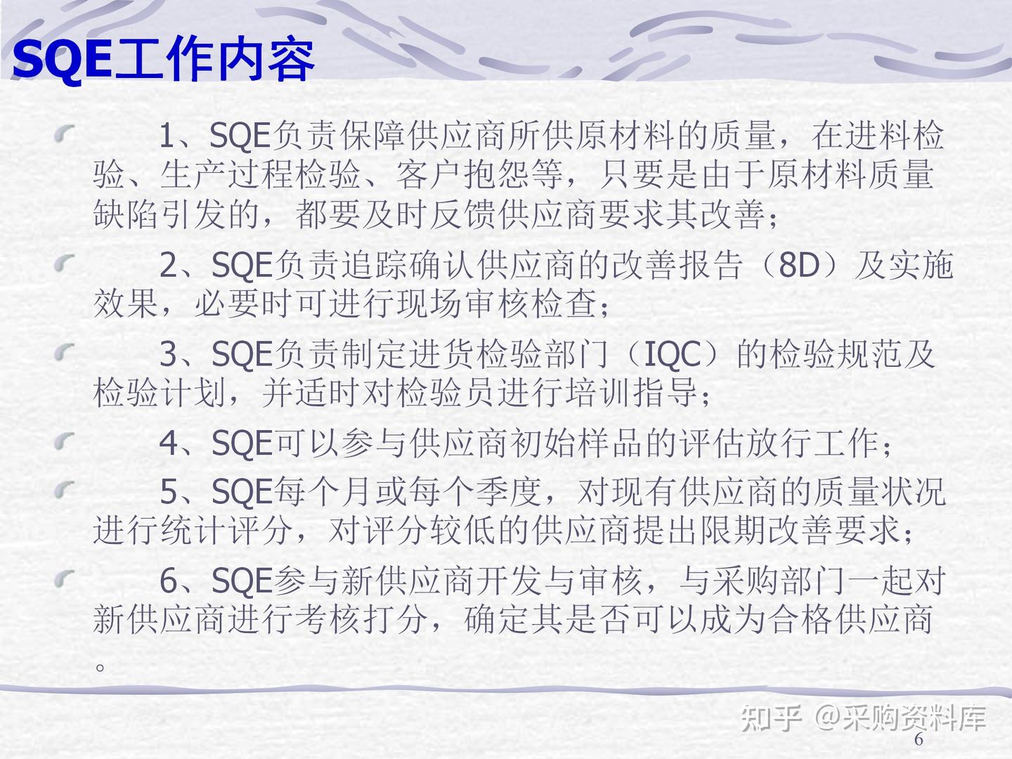 供应商质量管理工程师SQE培训材料（145页完整版PPT） - 知乎