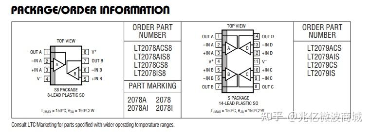 LT2078CS8#PBF双通道、单电源、精准运算放大器 - 知乎