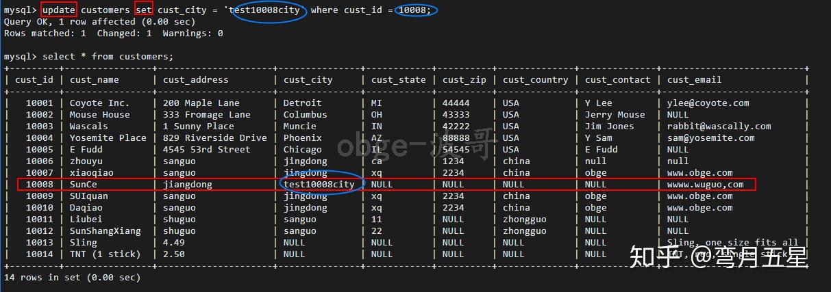 MySQL ------ 更新数据（UPDATE）（二十一） - 知乎