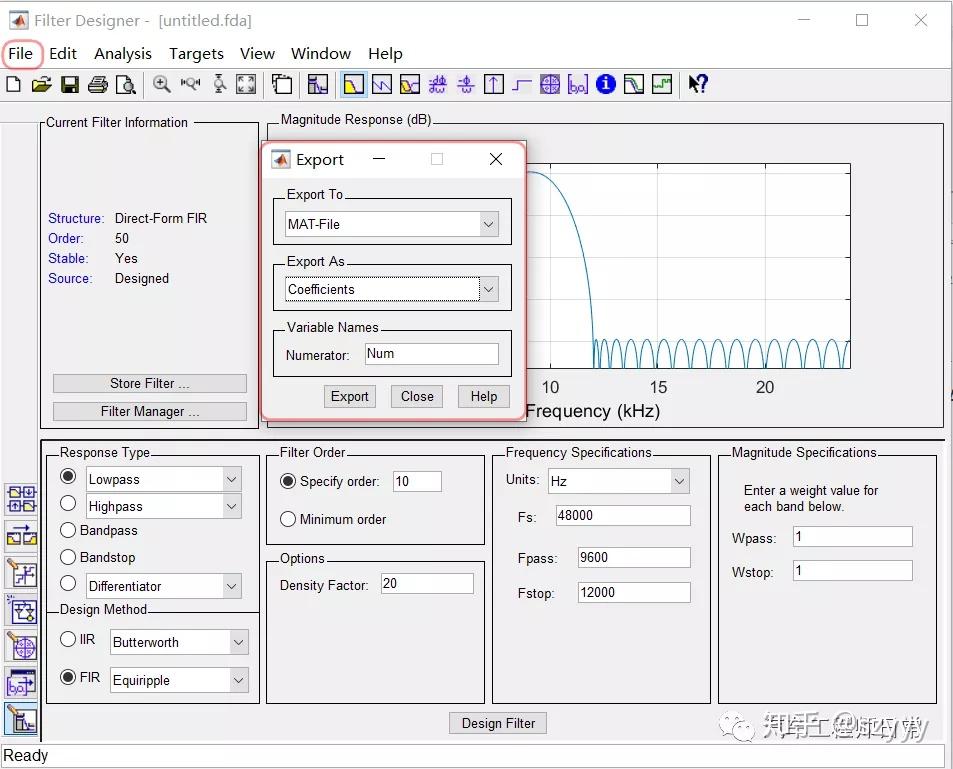 [控制相关] 滤波器2_使用fdatool以及建模设计 - 知乎