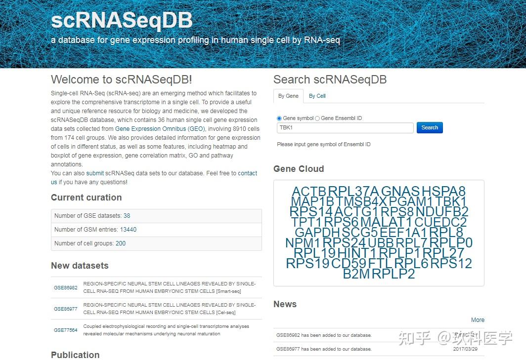 如何用单细胞发一区文章？这些宝藏单细胞数据库可以帮到你！ - 知乎