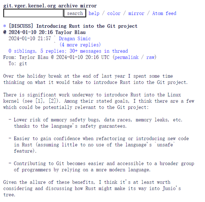 Git 开发人员讨论引入 Rust 的可能性 - 知乎