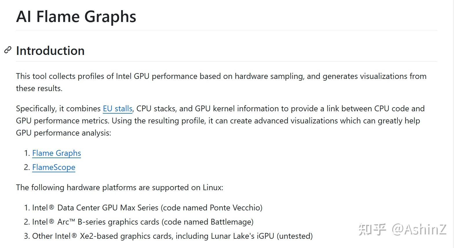 GPU火焰图的探索-iaprof - 知乎