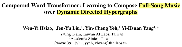 Compound Word Transformer - 知乎