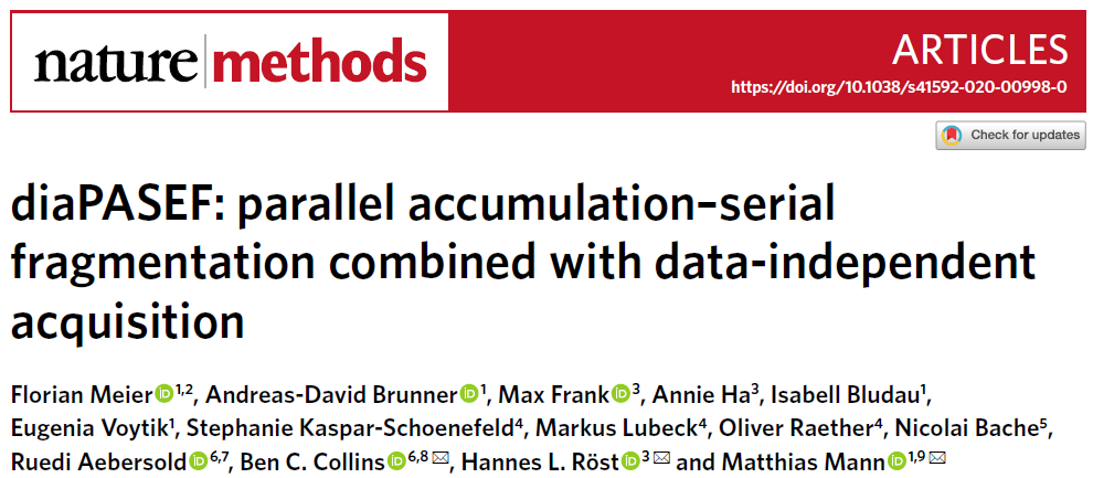4D-DIA技术 | 蛋白质组学领军科学家带您走进4D组学新时代 - 知乎