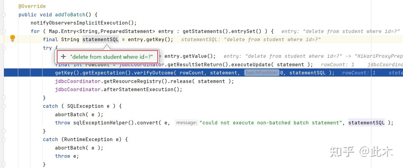 【异常】解决JPA中 Batch update returned unexpected row count from update问题 - 知乎