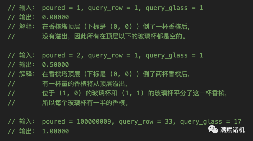 LeetCode 799 - Champagne Tower | 香槟塔 (Python3|Rust) - 知乎