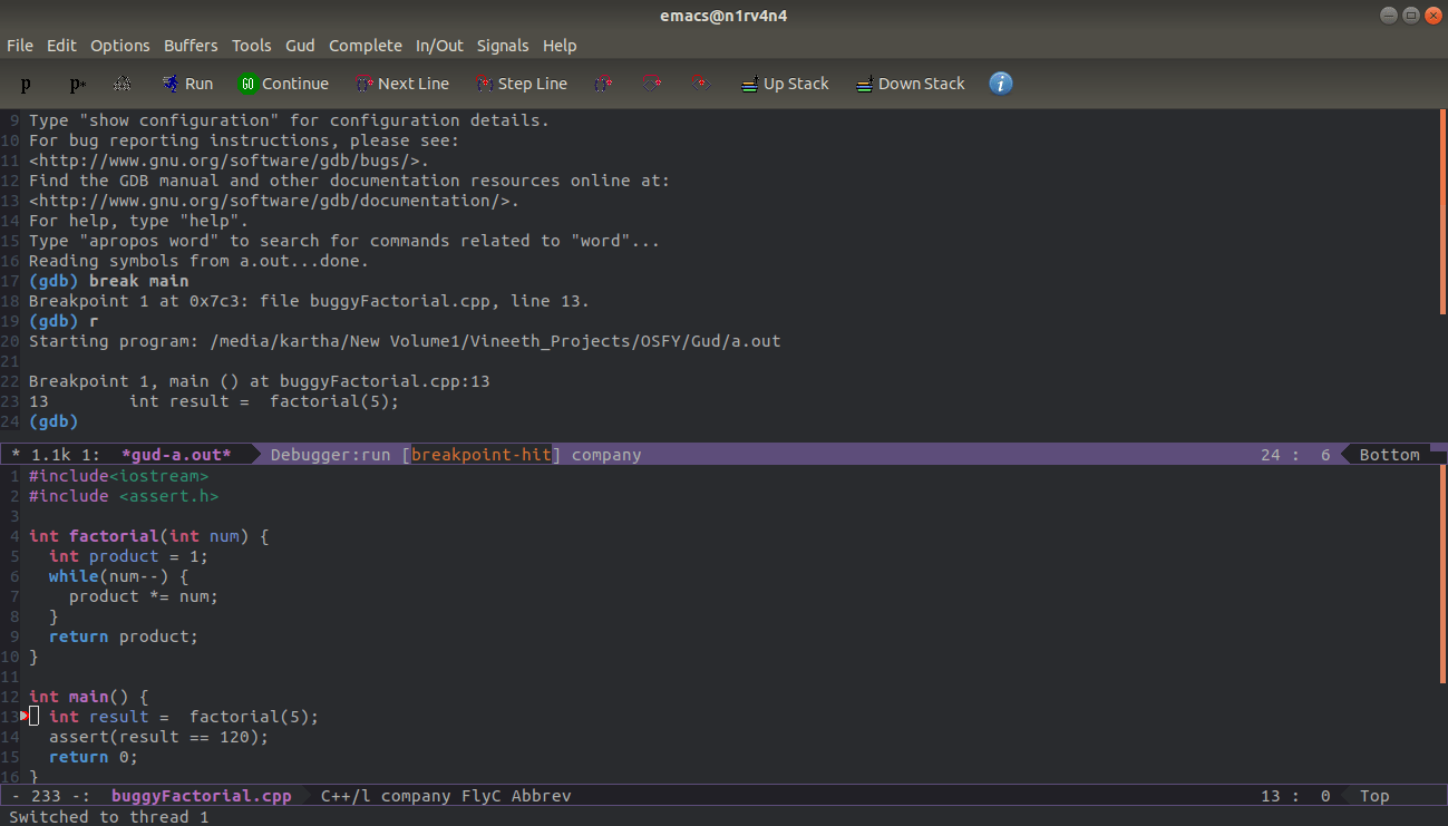 Emacs 调试秘籍之 GUD 调试器 | Linux 中国 - 知乎