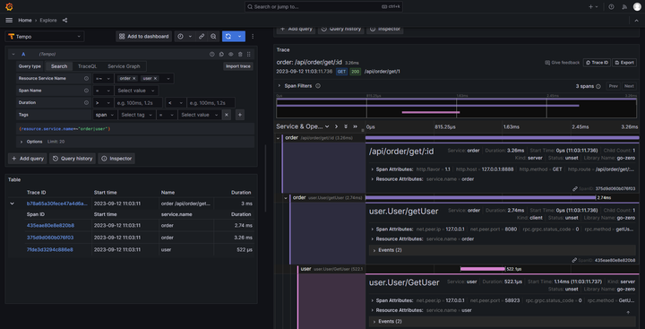 【GO】LGTM_Grafana_gozero_配置trace(4)_代码实操及追踪 - 知乎