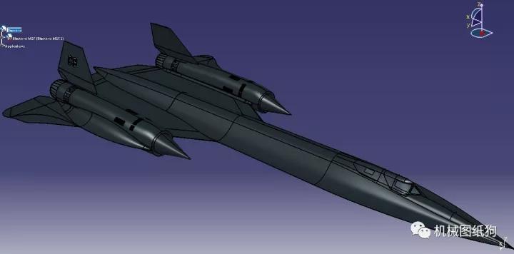 【飞行模型】SR-71黑鸟侦察机3D图纸 CATIA v5设计 美军飞机战机外观三维建模 - 知乎