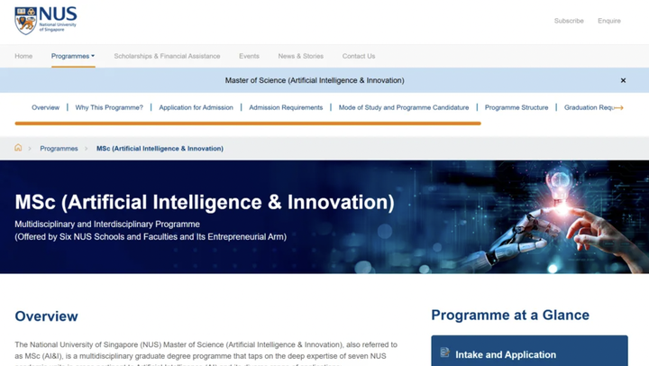 持续扩招！新国立、南洋理工25fall新增硕士专业全解析 - 知乎