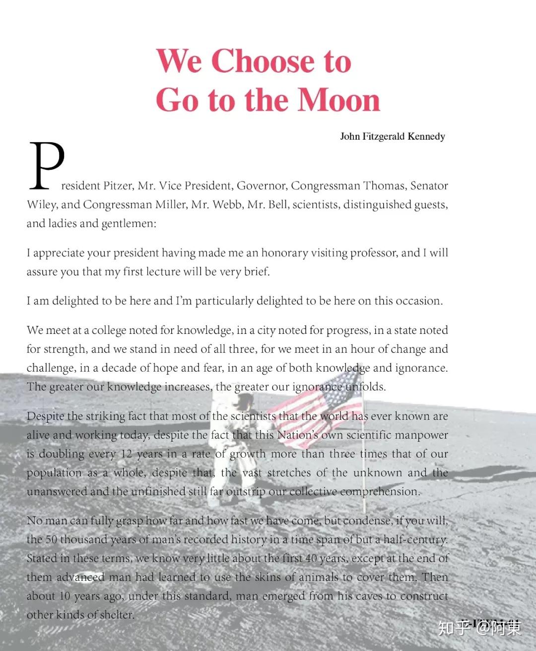 We Choose to Go to the Moon - 知乎