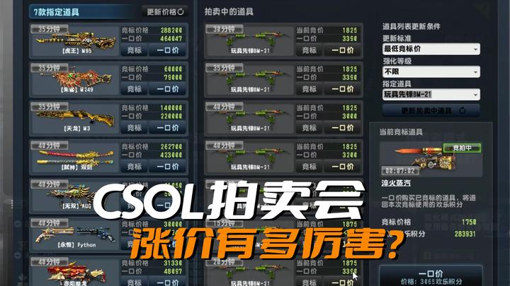 CSOL拍卖会涨价有多厉害？曾经的平民商店，如今也变得不再平民了 - 知乎