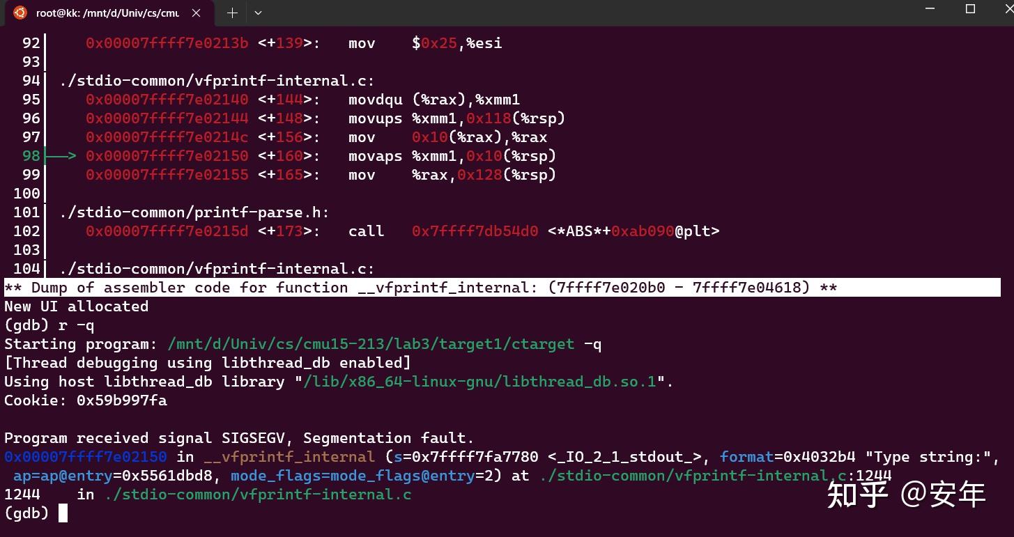 CMU15-213/CS:APP(深入理解计算机系统) | Lab3： Attack Lab - 知乎