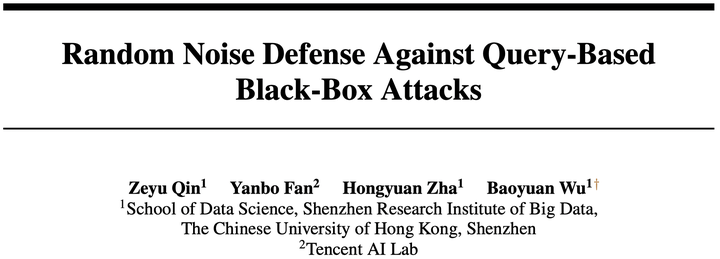 黑盒场景下的对抗防御方法，随机噪声防御， Random Noise Defense Against Query-Based Black-Box Attacks (NeurIPS 2021) - 知乎