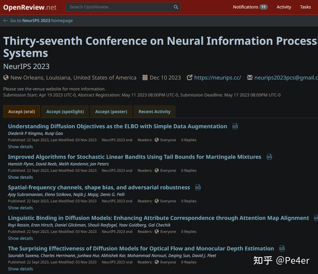 如何看nips2023的论文？ - 知乎