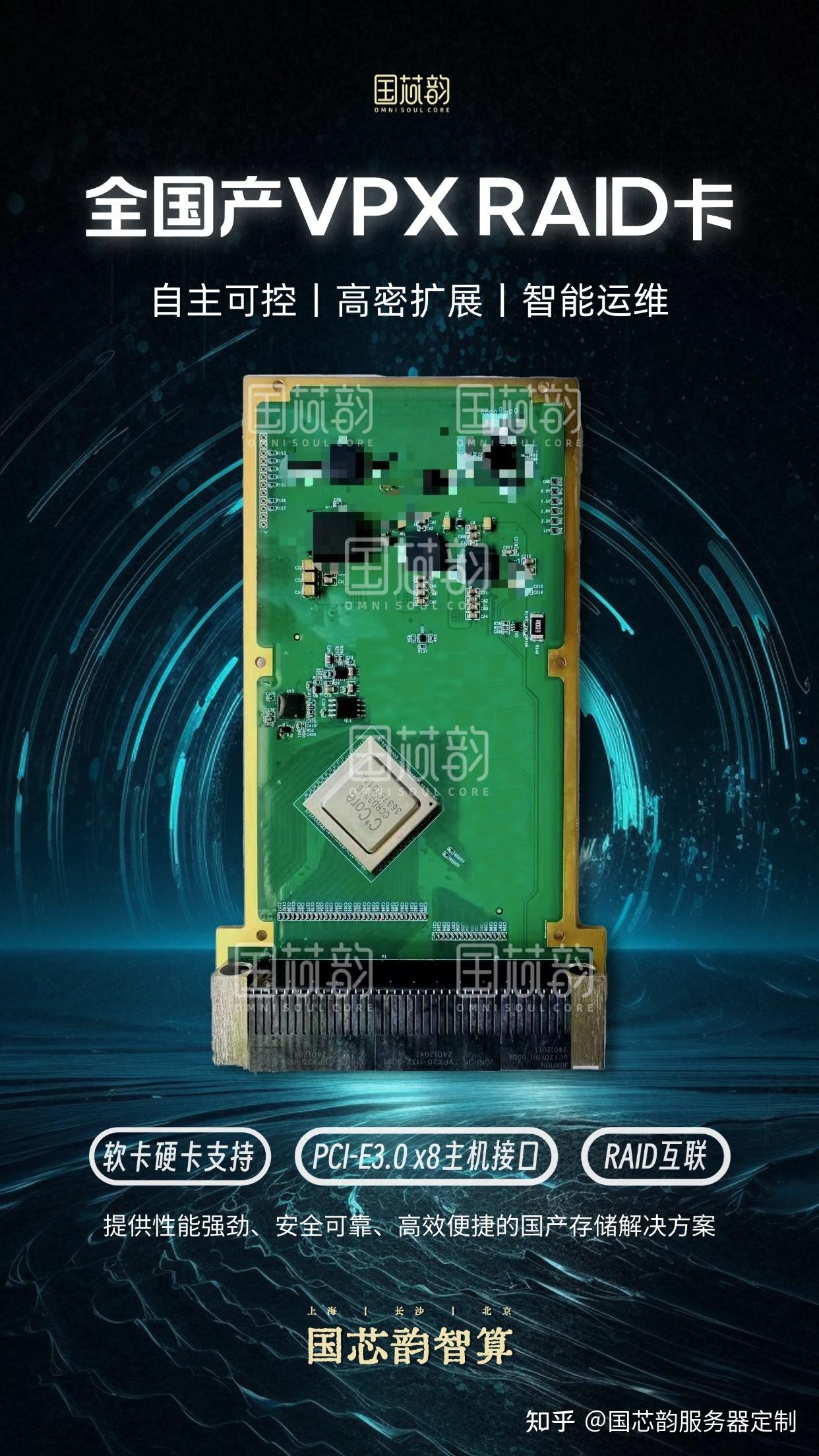 国芯韵全国产3U VPX RAID卡：国内首发：软卡硬卡同步上线 - 知乎