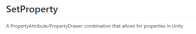 【Unity插件】SetProperty -在Inspector面板上访问属性(get/set) - 知乎
