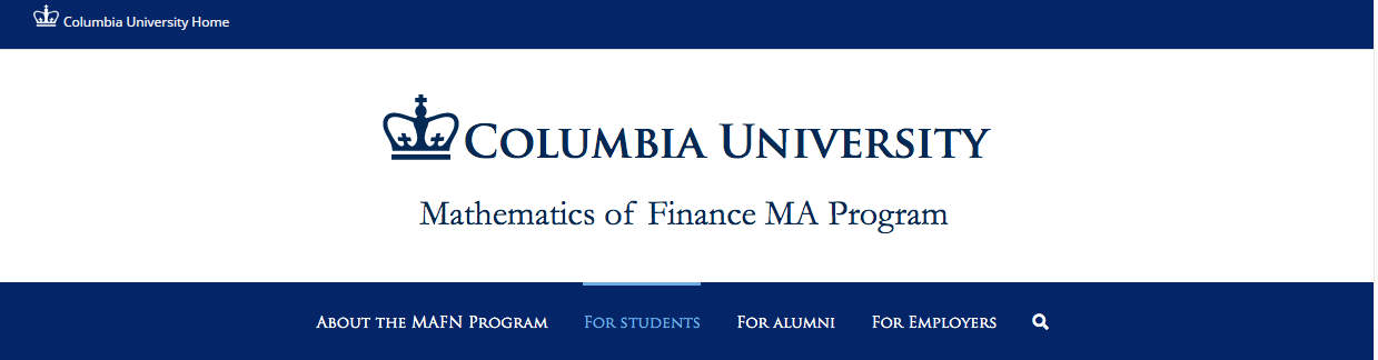 美国研究生项目｜哥伦比亚大学 - 金融数学硕士 - Columbia University - MA in Mathematics in ...