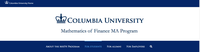 美国研究生项目｜哥伦比亚大学 - 金融数学硕士 - Columbia University - MA in Mathematics in ...