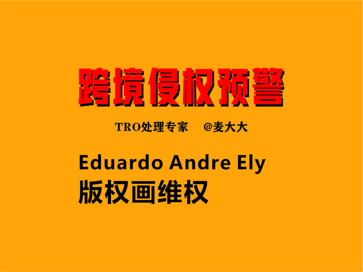 跨境侵权预警：Eduardo Andre Ely 版权画维权 - 知乎