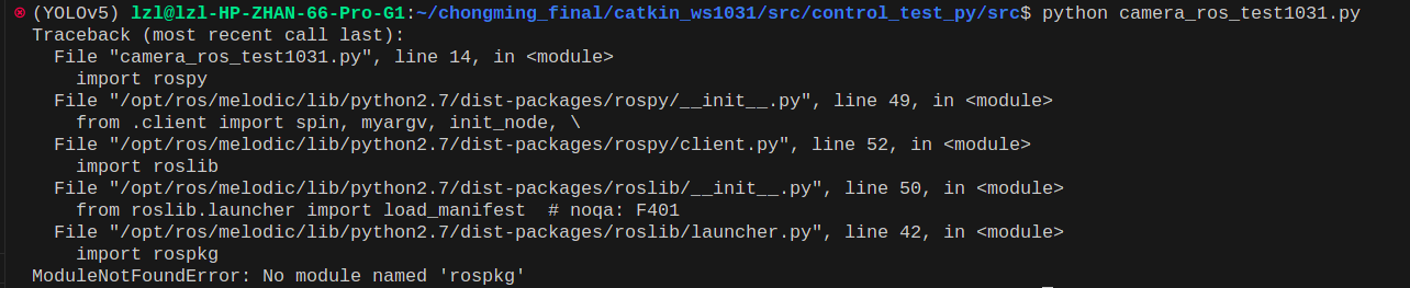 ModuleNotFoundError: No module named 'rospkg' - 知乎