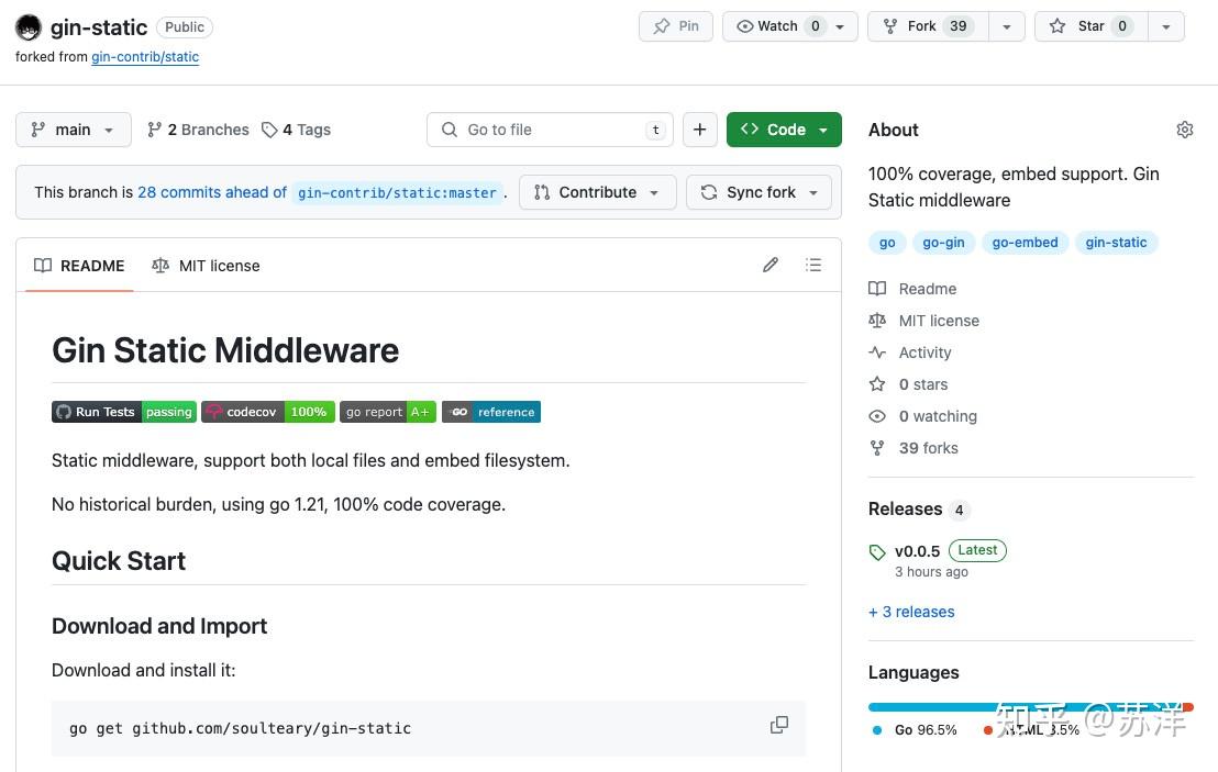 完善 Golang Gin 框架的静态中间件：Gin-Static - 知乎